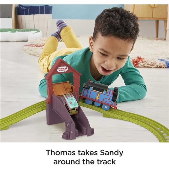 Toys | Motorized Toy Train Set Fix Em Up Friends With Carly The Crane ...
